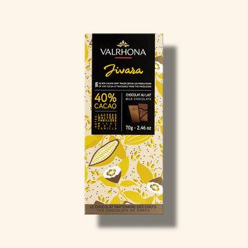 Box of Milk Chocolate Squares Jivara 40% - Valrhona Indulgent Milk ...