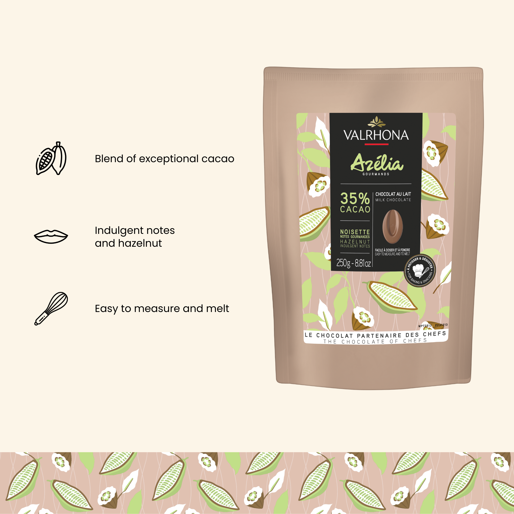 Buy Milk Baking Chocolate Azélia | Creamy Baking Chocolate – valrhona ...